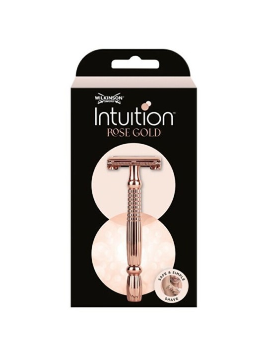 Rasoio Wilkinson Sword Intuition Double Edge in oro rosa donna