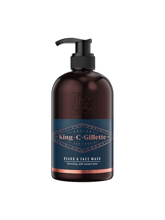 Shampoo detergente per barba e viso King uomo 350ml